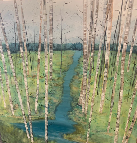 Original Birch Tree Artwork – CF Interiors